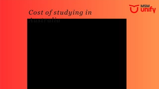 MSM Unify - Study in Australia 2024 with Us! | PPTX