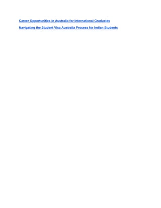 Study in Australia for Indian Students_ A Comprehensive Guide to ...