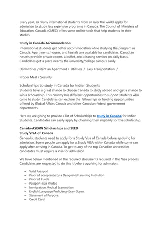 Study in Canada | PDF