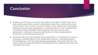 Study in Canada: A Complete Guide for Indian Students | PDF