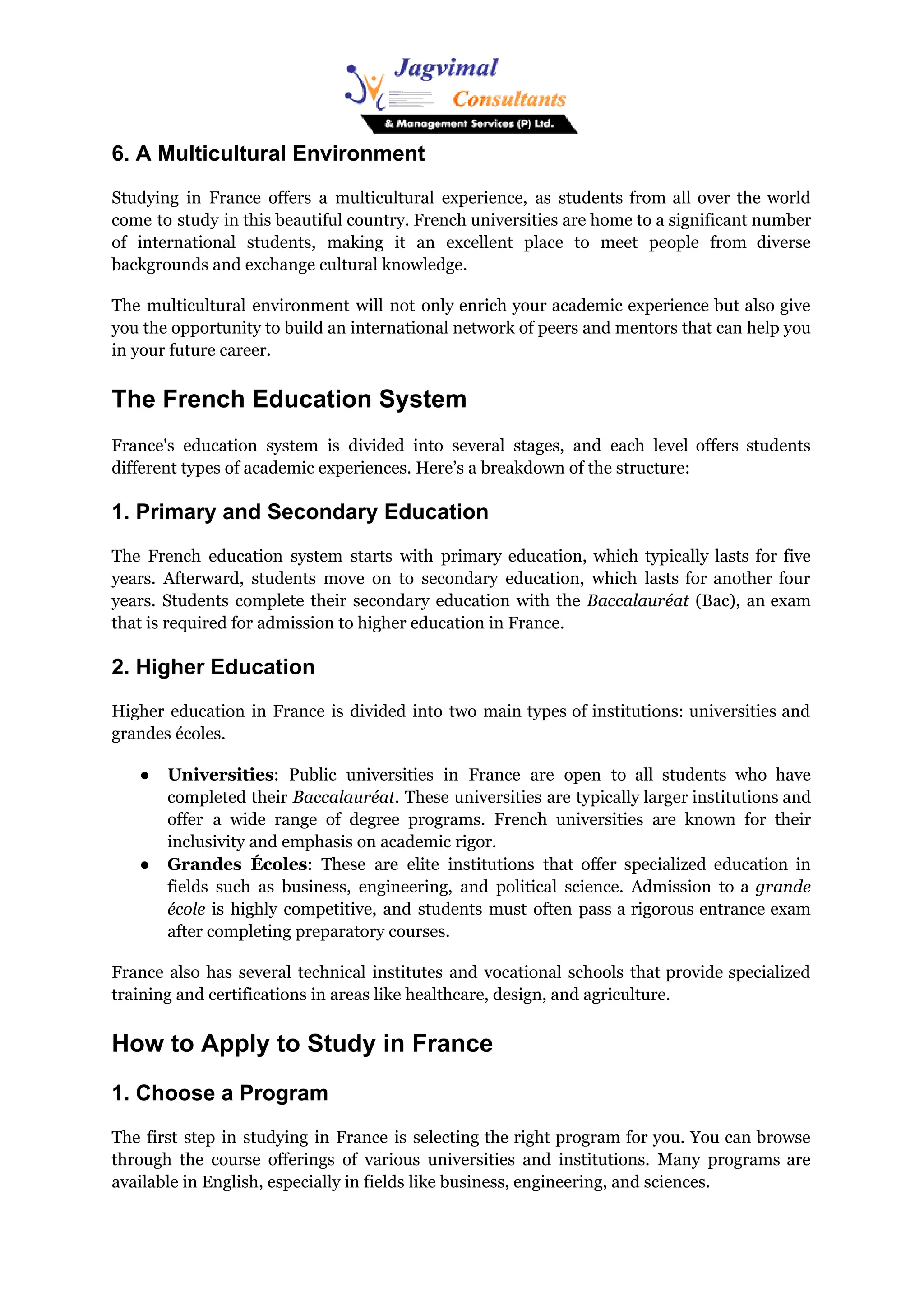 Study in France: Top education, rich culture, bright future! | PDF