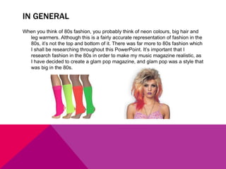 Studying 80s Fashion | PPTX