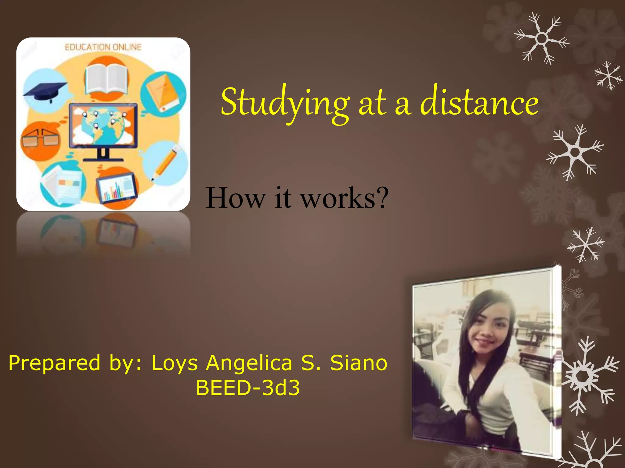 Studying at distance | PPT