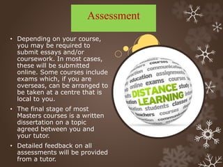 Studying at distance | PPTX