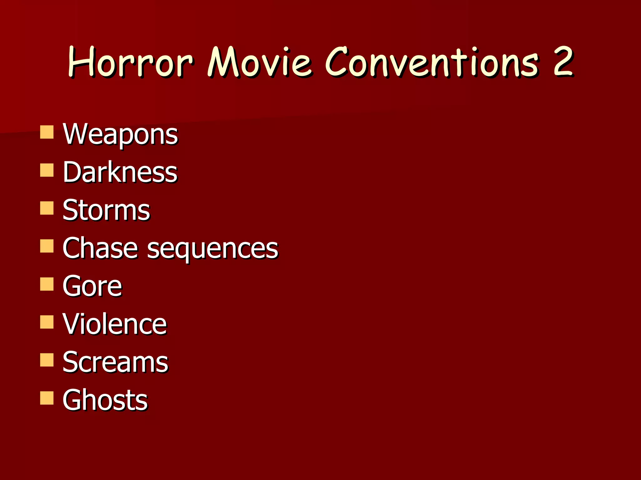 Studying Horror Films | PPT