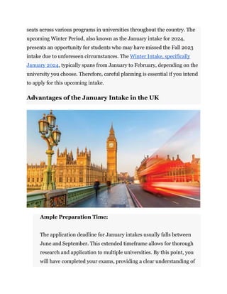 Studying in the UK_ A Guide to January 2024 Intake.docx | College ...