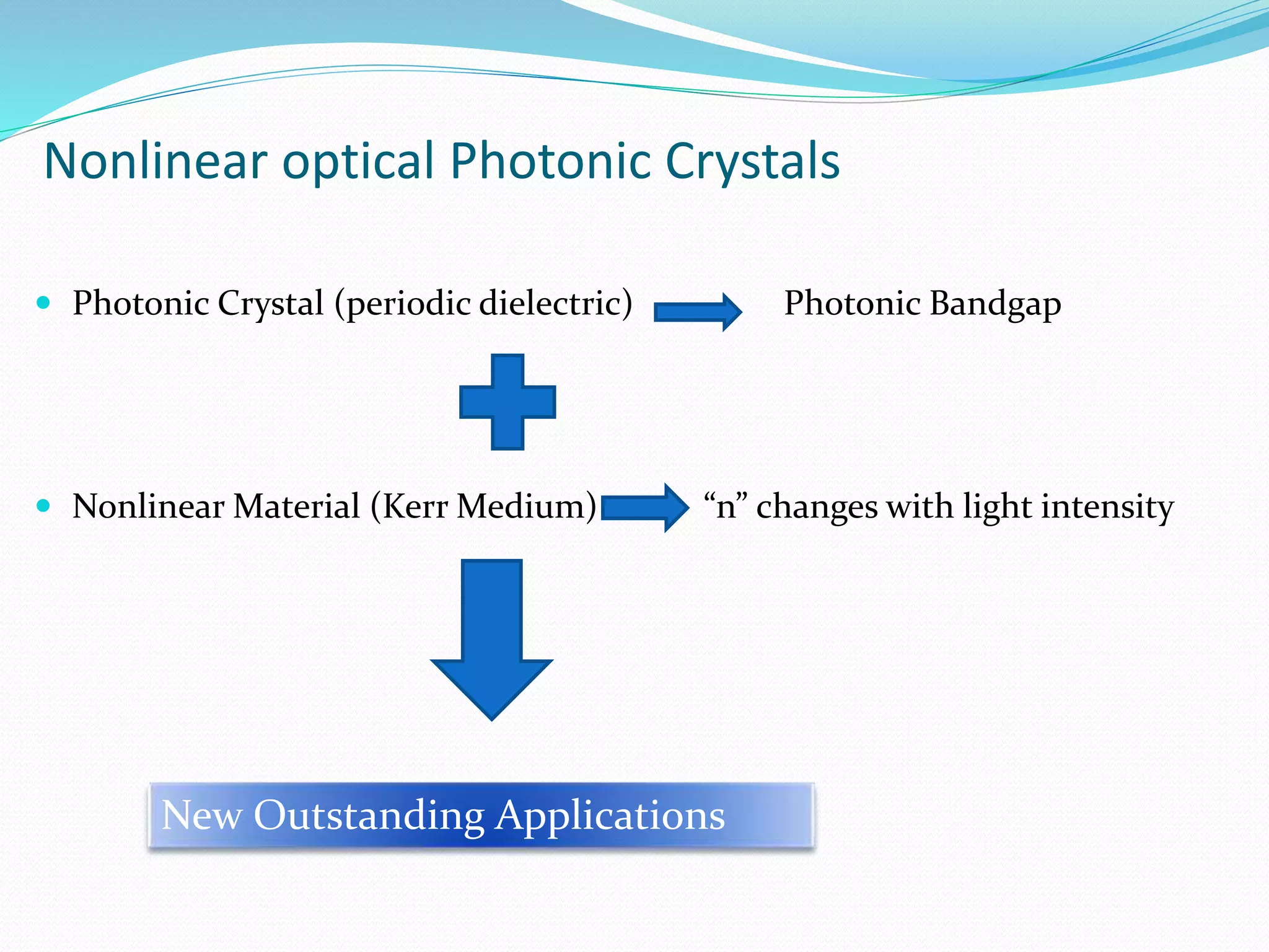 Studying photnic crystals in linear and nonlinear media | PPTX