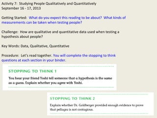 Studying ppl scientifically nb 813 | PPT