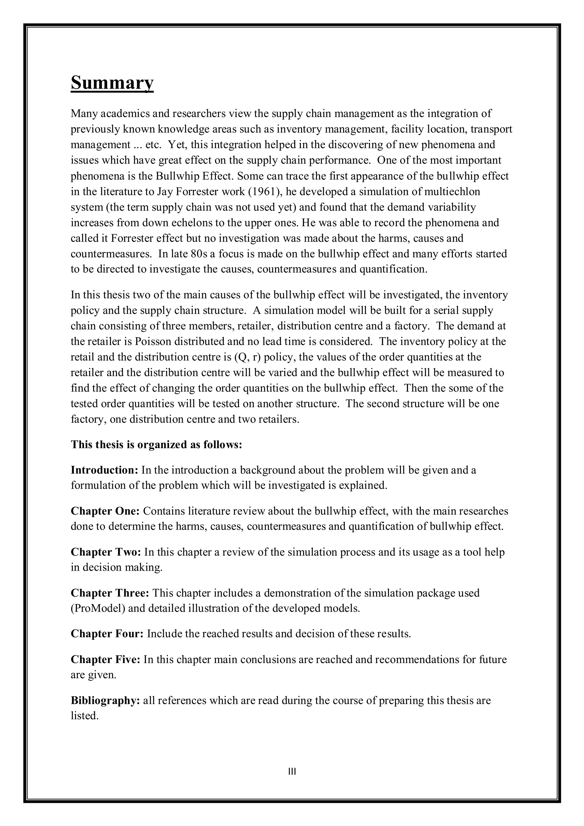 Studying the effect of inventory policy and supply chain structure on bullwhip effect | PDF