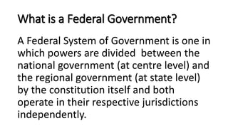 Studying the federal system | PPT