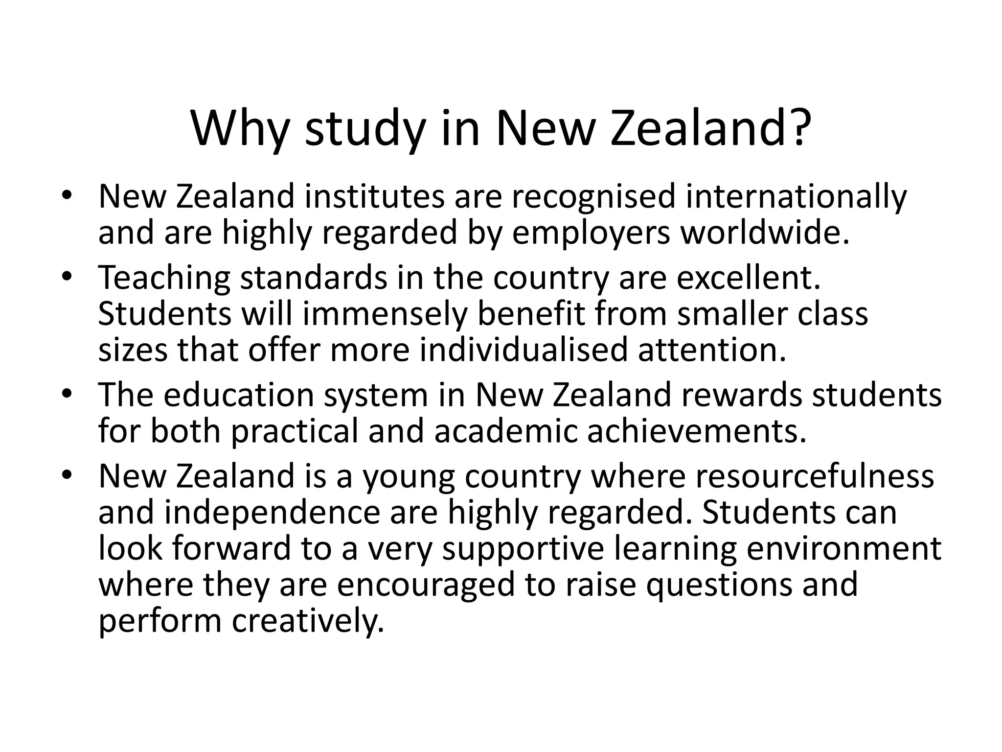 Study in new zealand | PPTX