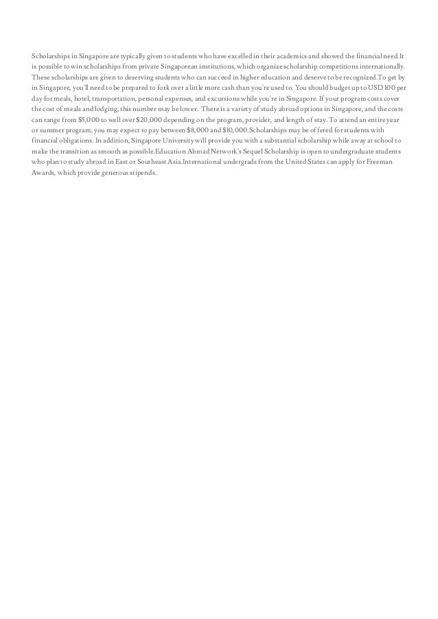 Study in Singapore | PDF