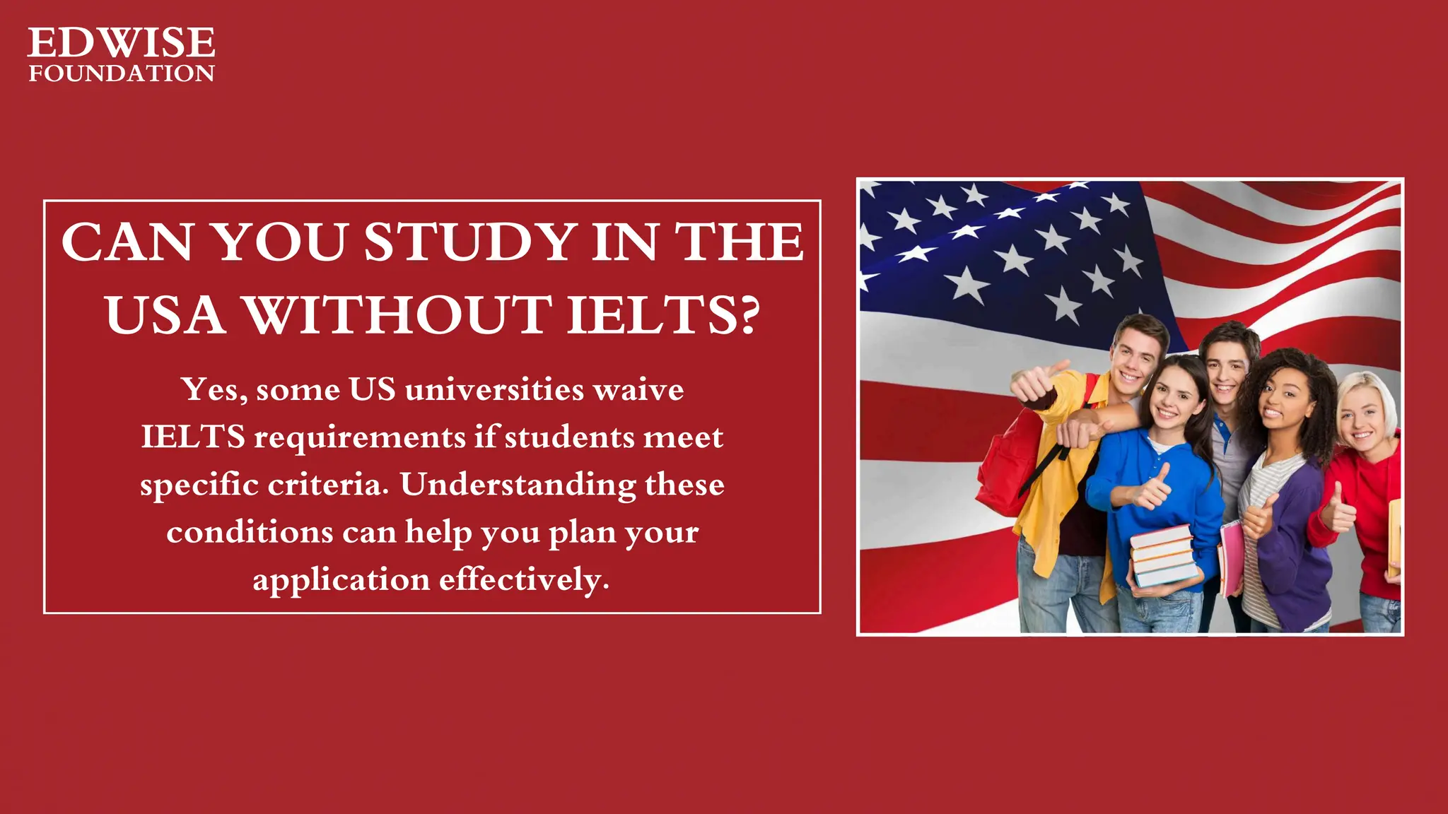 Study in the USA Without IELTS: Alternative Pathways for Admission. | PDF