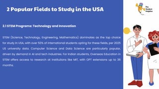 What is Best fields to Study in the USA and Overseas Consultants | PPT