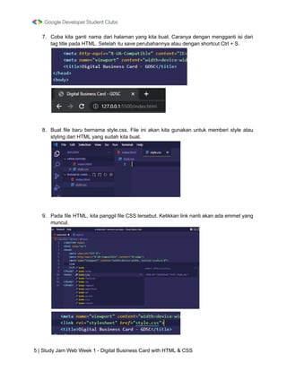 Study Jam 1 - HTML CSS.pdf