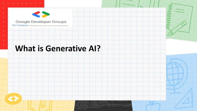 This slides is an intro about generative AI. | PPT