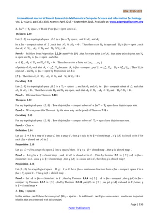 Study Kc - Spaces Via ω-Open Sets | PDF