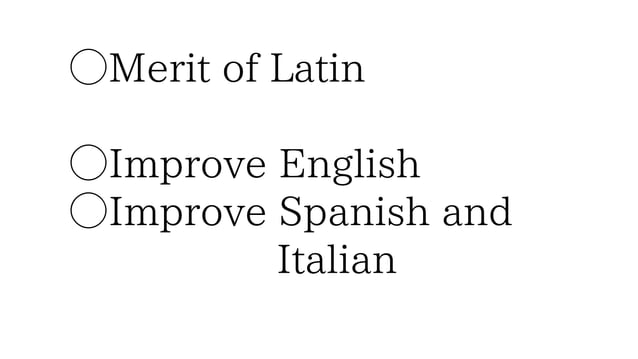Study latin | PPT