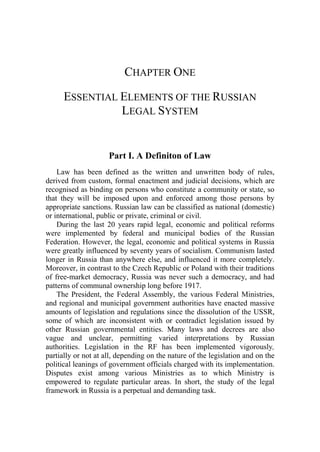 Study Manual on the Bases of Russian Law - Anna V Shashkova | PDF
