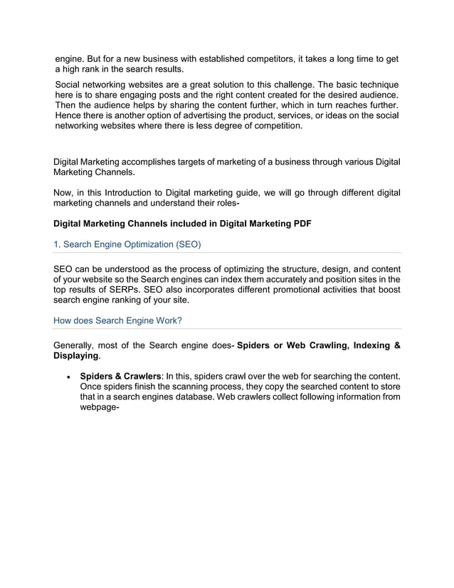 Digital Marketing Full Course | Shaun Mentor | PDF