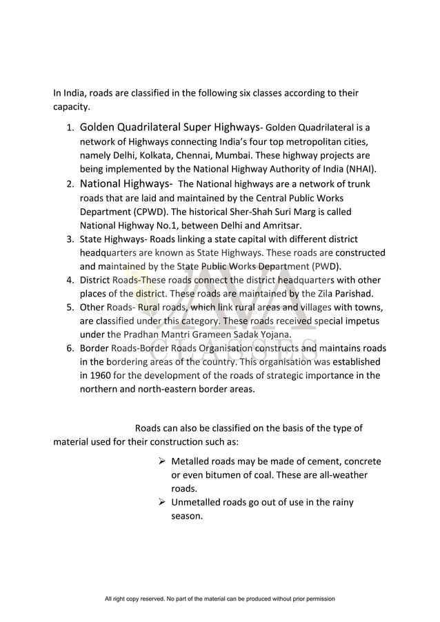 Lifelines of National Economy chapter for Class 10 STUDY MATERIAL PDF | PDF