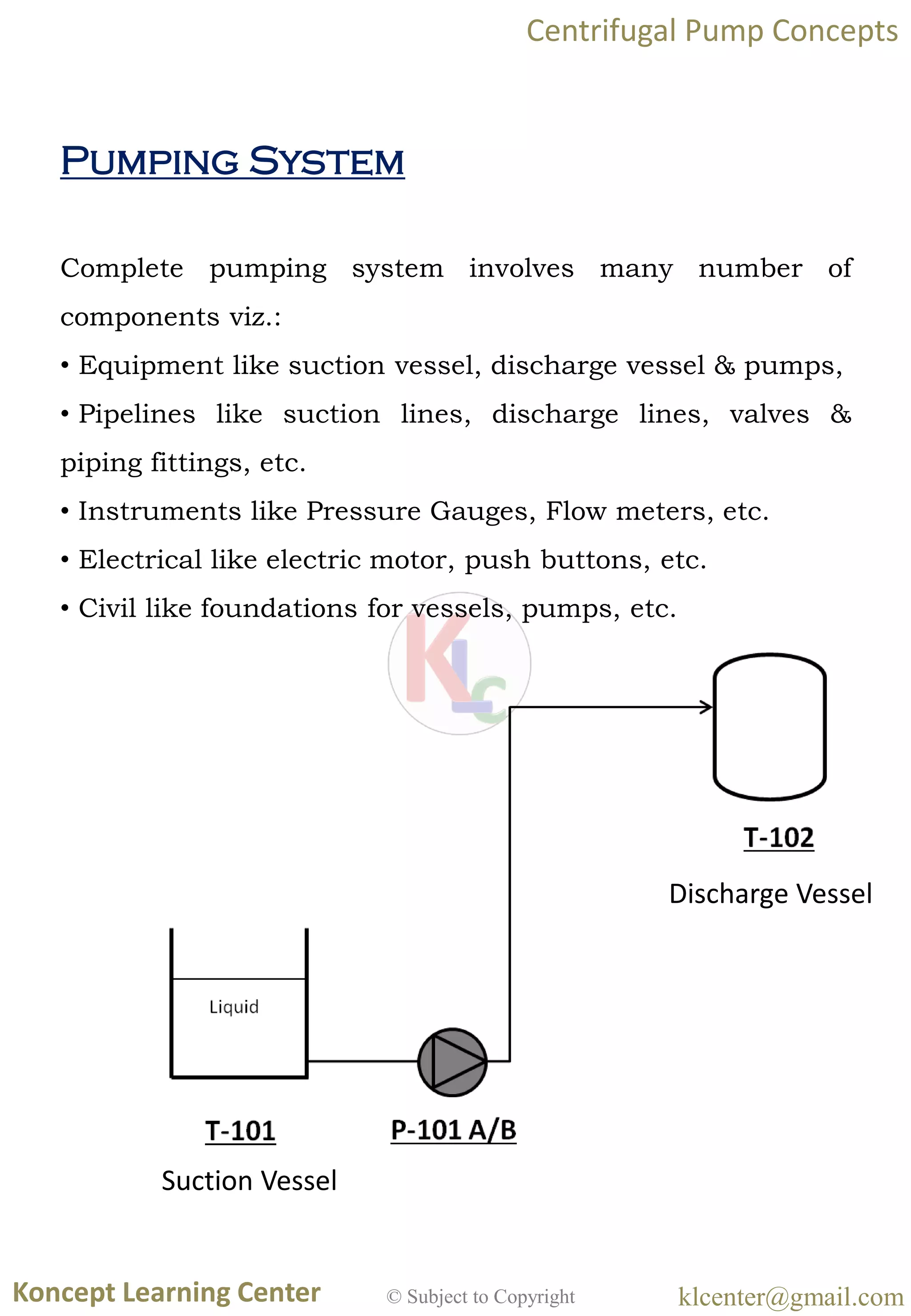 Centrifugal Pumps - Concept E-Learning Program - Study Material | PDF
