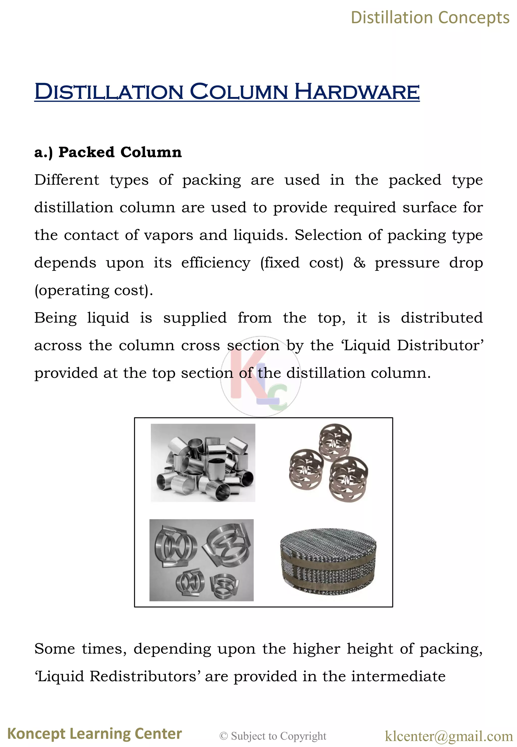 Distillation - Concept E-Learning Program - Study Material | PDF