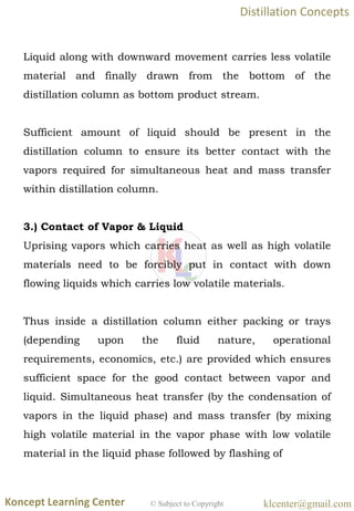 Distillation - Concept E-Learning Program - Study Material | PDF