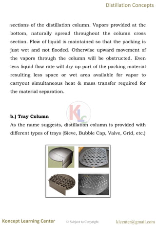 Distillation - Concept E-Learning Program - Study Material | PDF