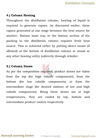 Distillation - Concept E-Learning Program - Study Material | PDF