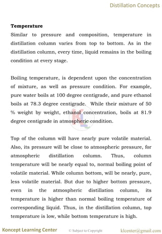 Distillation - Concept E-Learning Program - Study Material | PDF