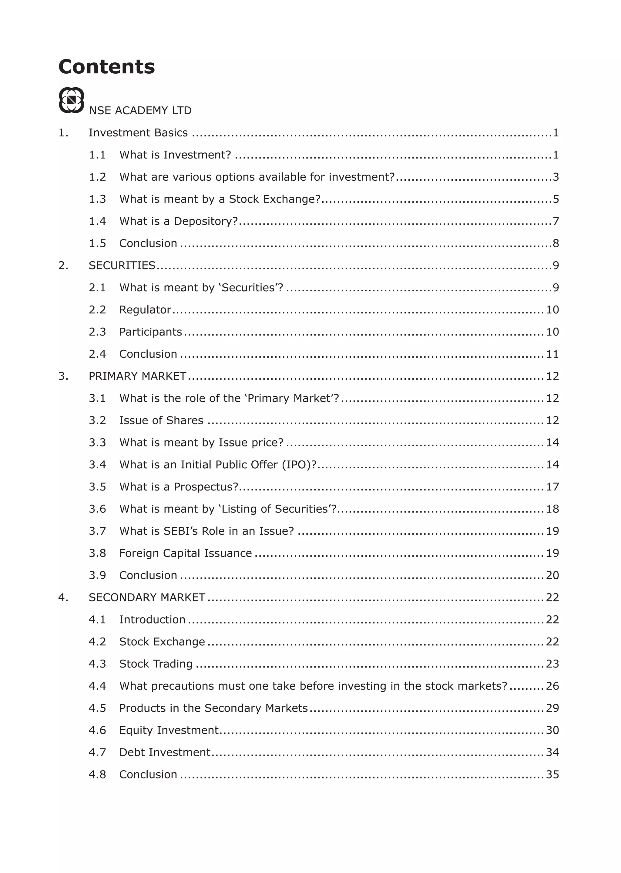 Study Material - [NCFM] Financial Markets A Beginners' Module | PDF