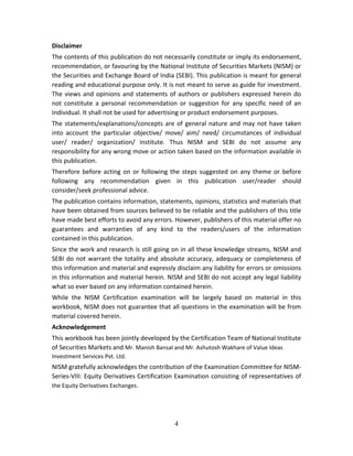 Study Material - [NISM] Series-VIII Equity Derivatives | PDF
