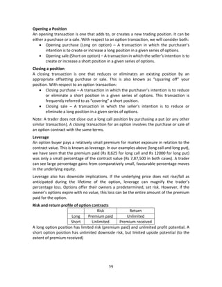 Study Material - [NISM] Series-VIII Equity Derivatives | PDF