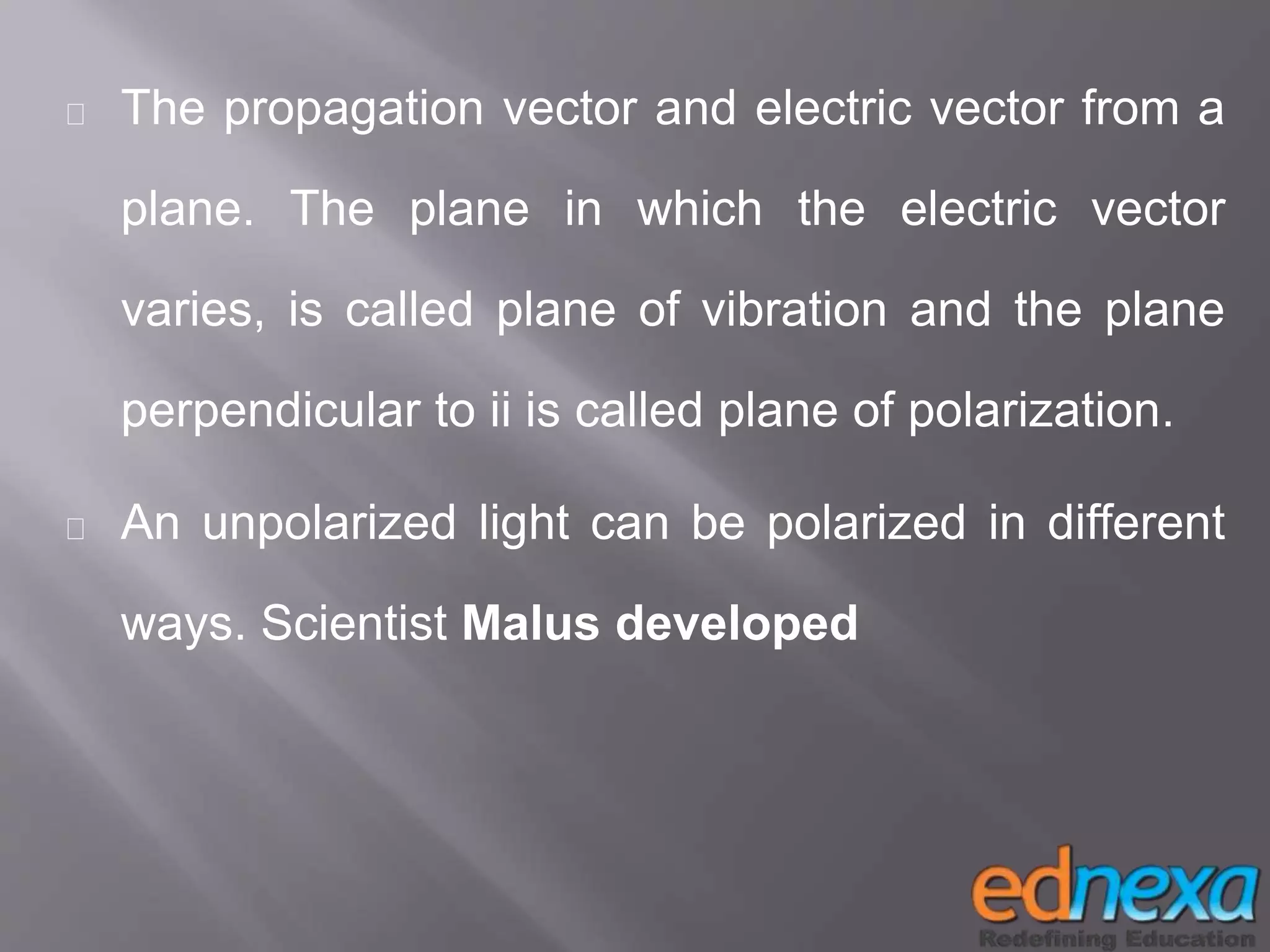 Study material 12th Physics - Wave Theory of Light Part II | PPTX