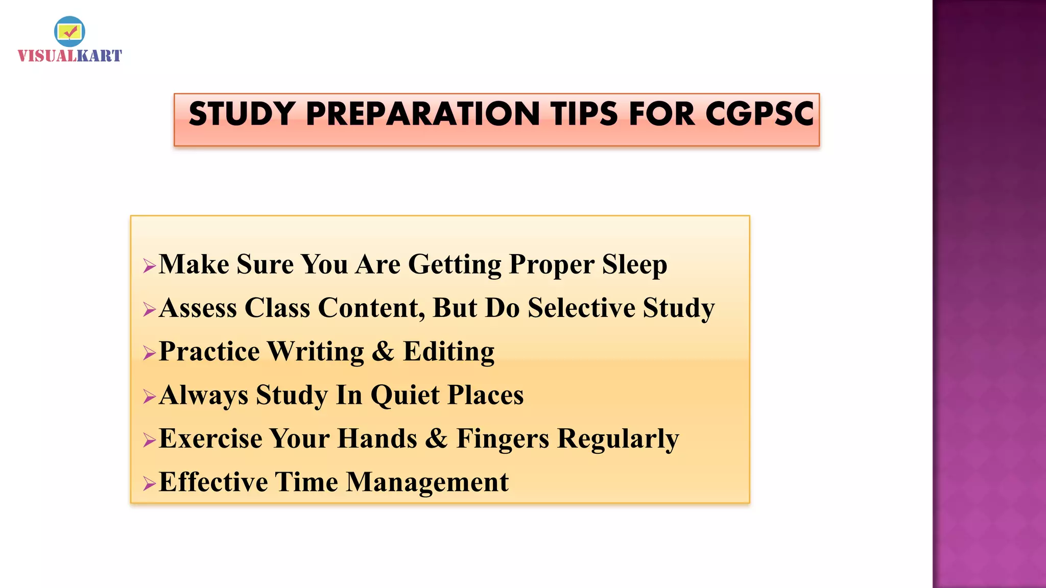 Study material for CGPSC | PPT