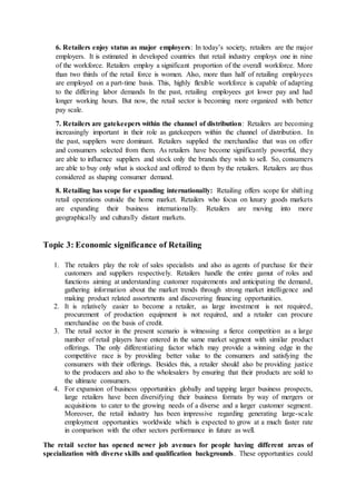 Study material retail concept and practices | DOCX