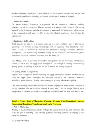 Study material retail concept and practices | DOCX