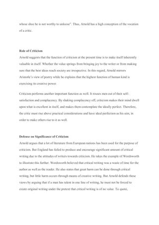 Study Materials on Arnold.pdf | Books and Literature