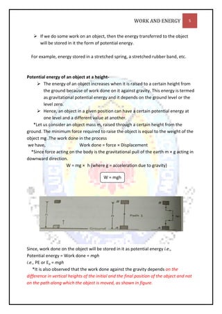 STUDY MATERIAL work and energy.pdf for 9 | PDF