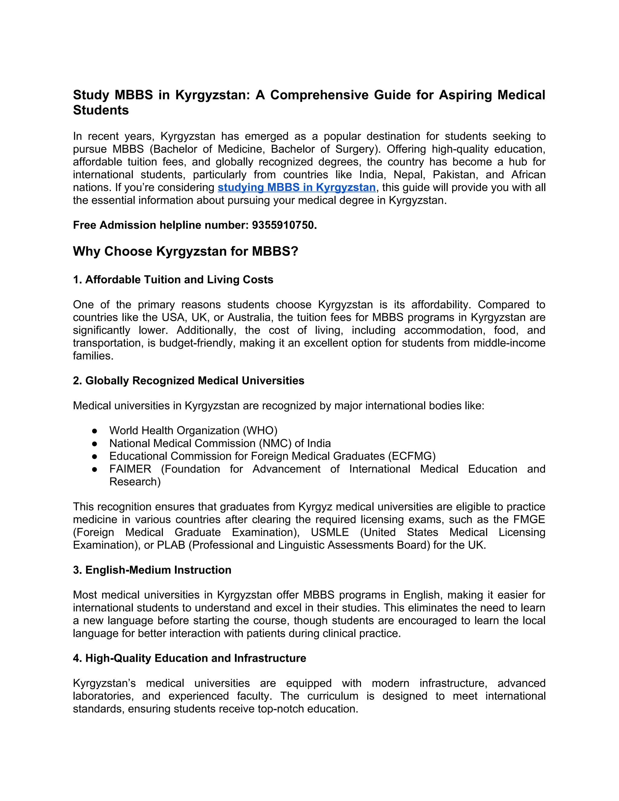 Comprehensive Guide about Study MBBS in Kyrgyzstan.docx
