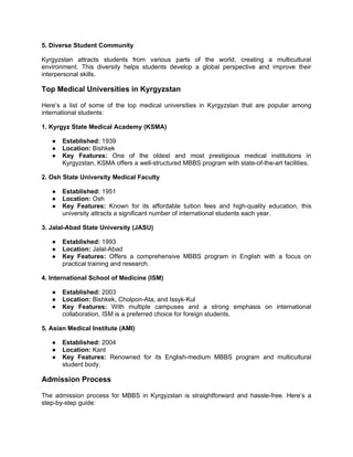 Comprehensive Guide about Study MBBS in Kyrgyzstan.docx