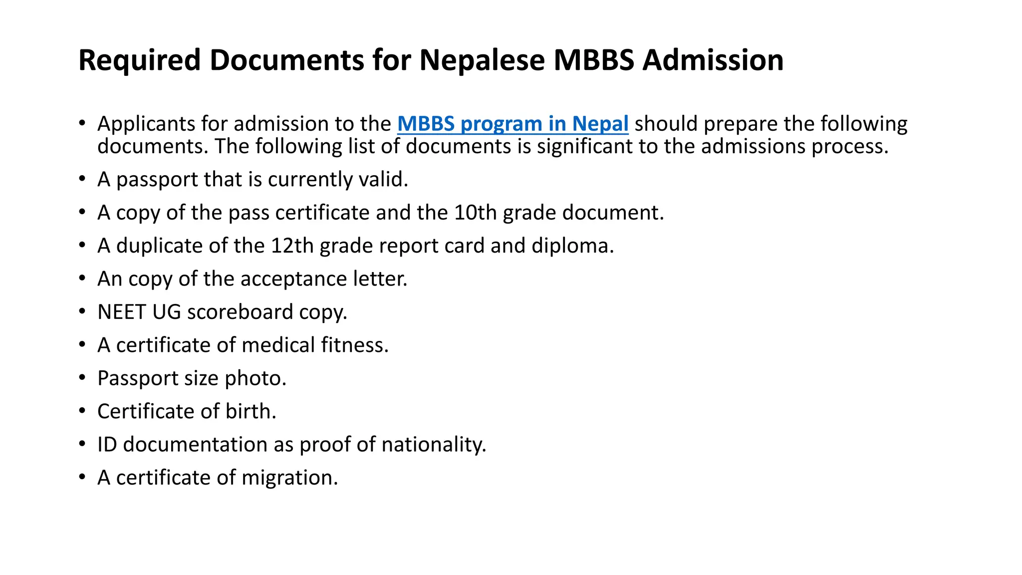 Study MBBS in Nepal 2024 | PPTX