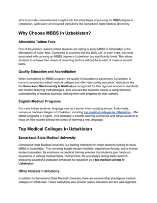 Study MBBS in Uzbekistan_ A Gateway to Global Medical Education.pdf