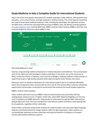 Study Medicine in Italy a Complete Guide for International Students.pdf