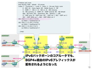 Technical report for IPv6 Routing w/ bgp4+ (part2) | PPT