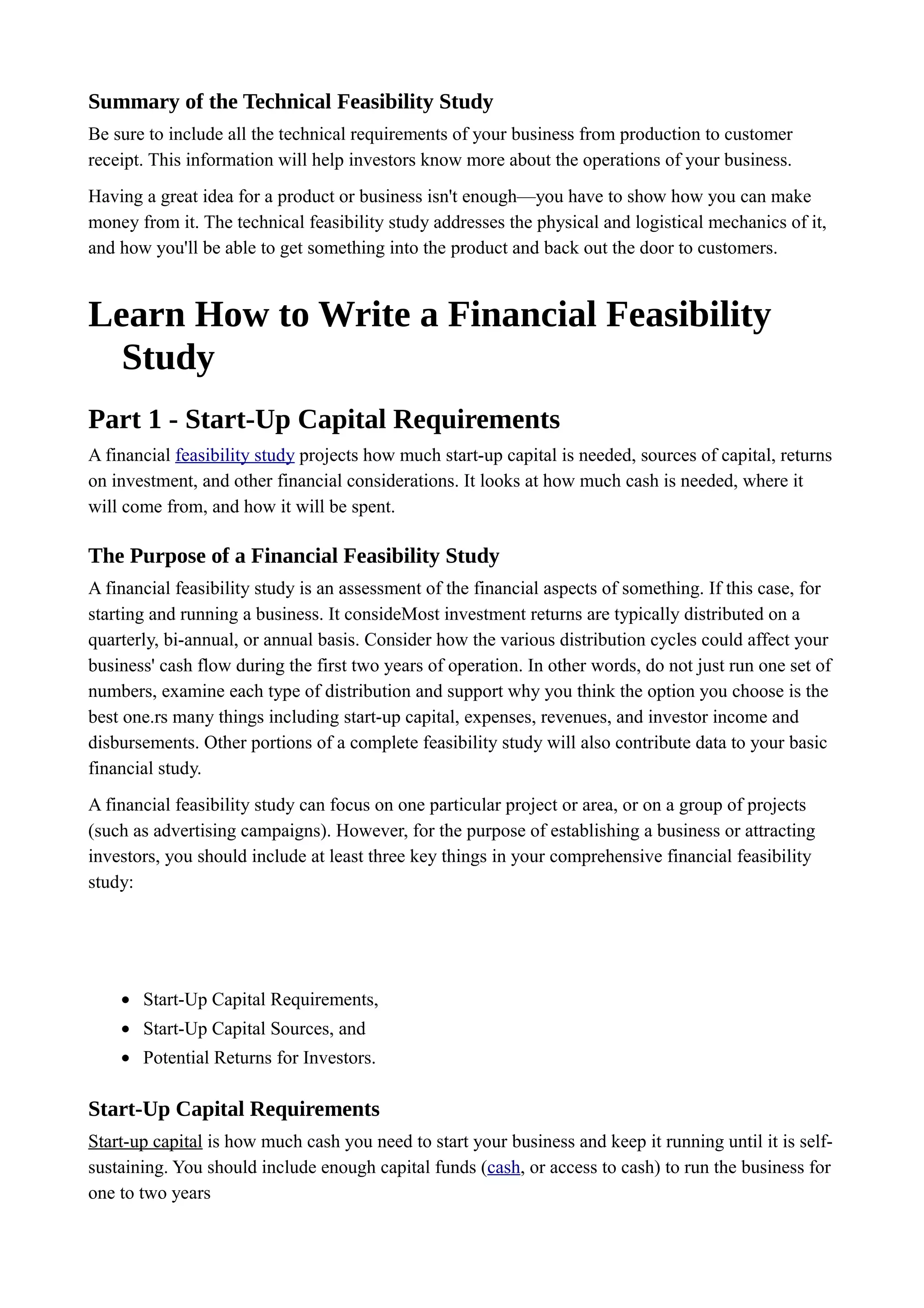 Feasibility Analysis | DOC | Business | Business and Finance