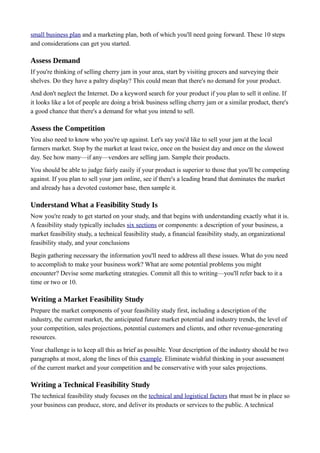 Feasibility Analysis | DOC | Business | Business and Finance