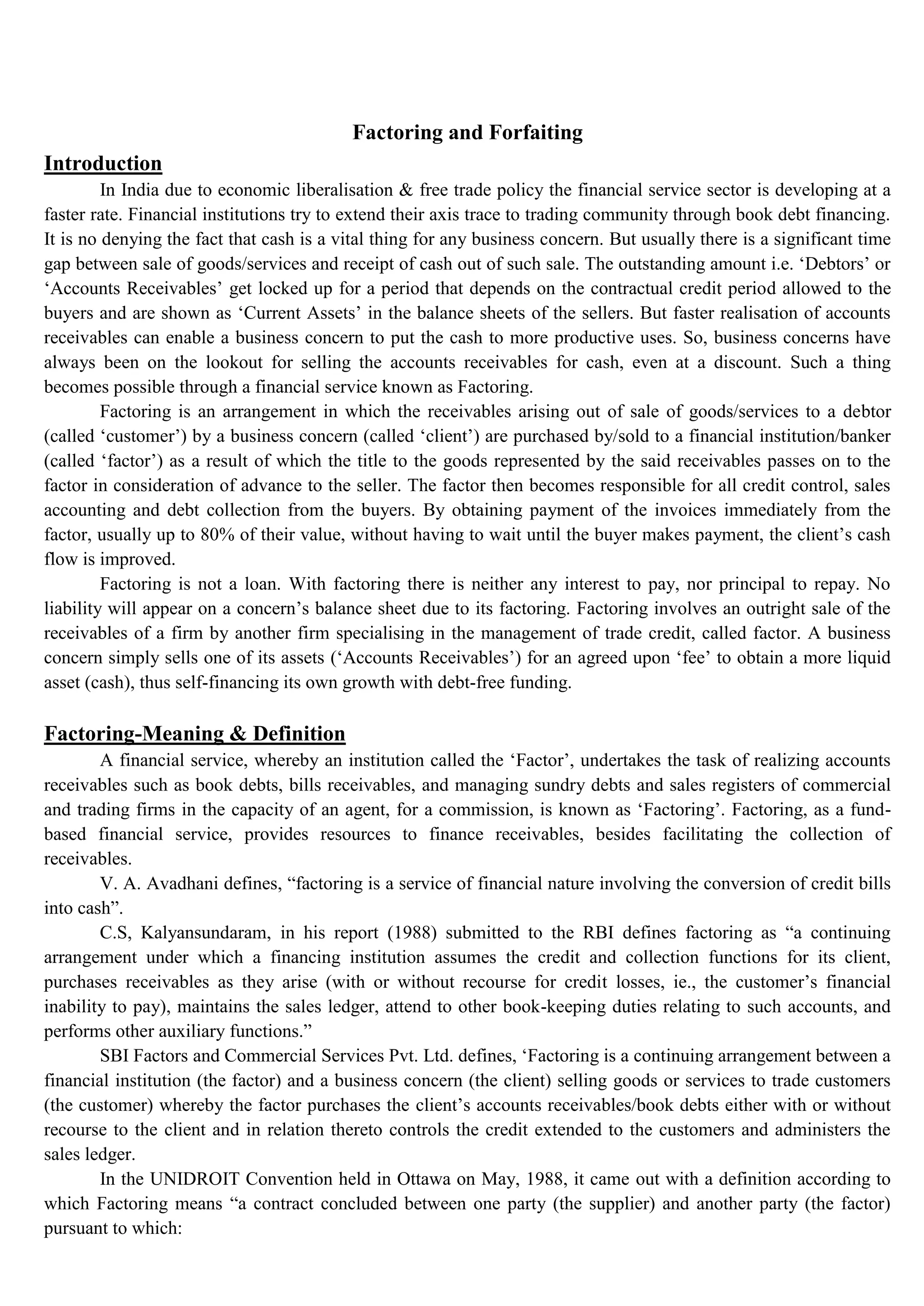 Study Notes Factoring Pdf