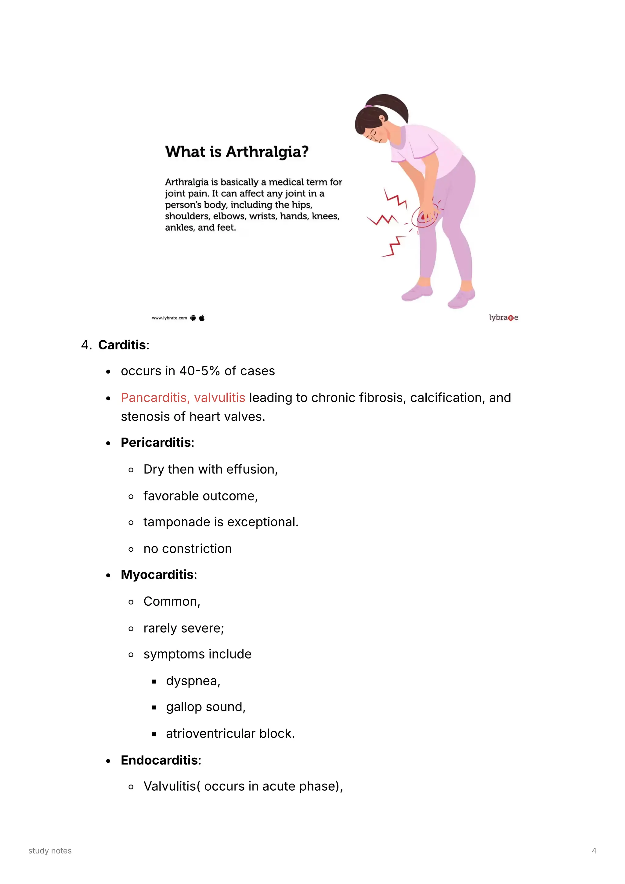 study notes lecture one cardiac diseases acute rheumatic fever.pdf ...